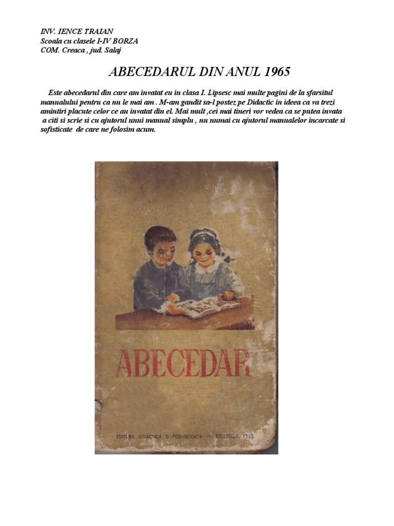 Abecedar (1965) PDF | PDF