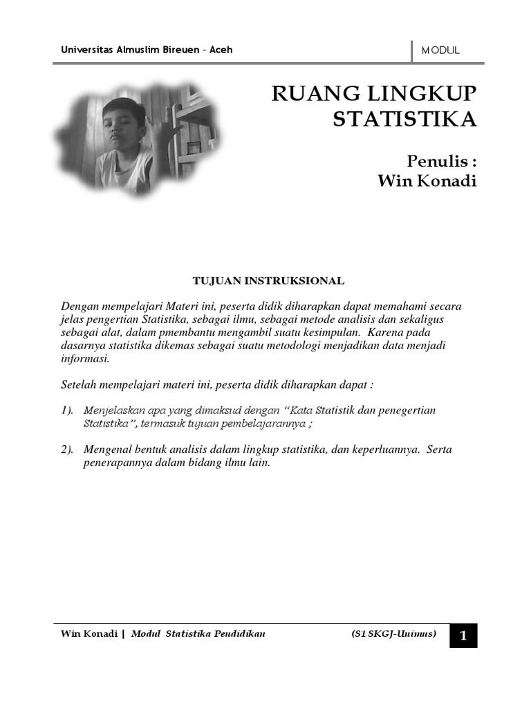 Modul Statistik Pendidikan PDF | PDF