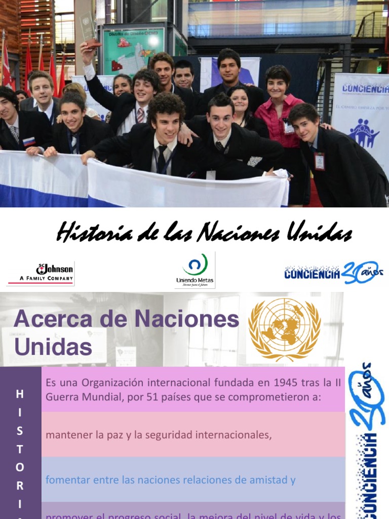 Historia de Naciones Unidas PDF | PDF | Naciones Unidas | Relaciones ...