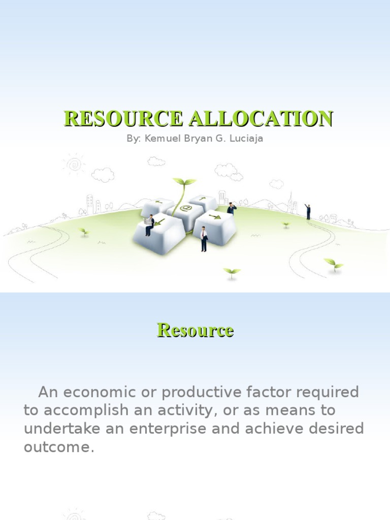 Resource Allocation | PDF | Resource | Project Management