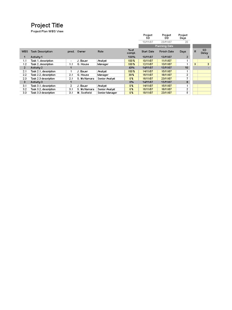 Project Plan and Resource Allocation | PDF