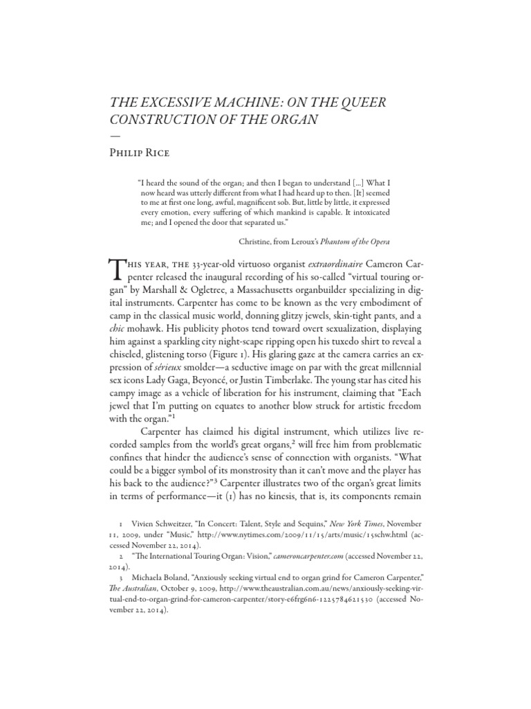 The Excessive Machine | PDF | Homosexuality | Entertainment (General)