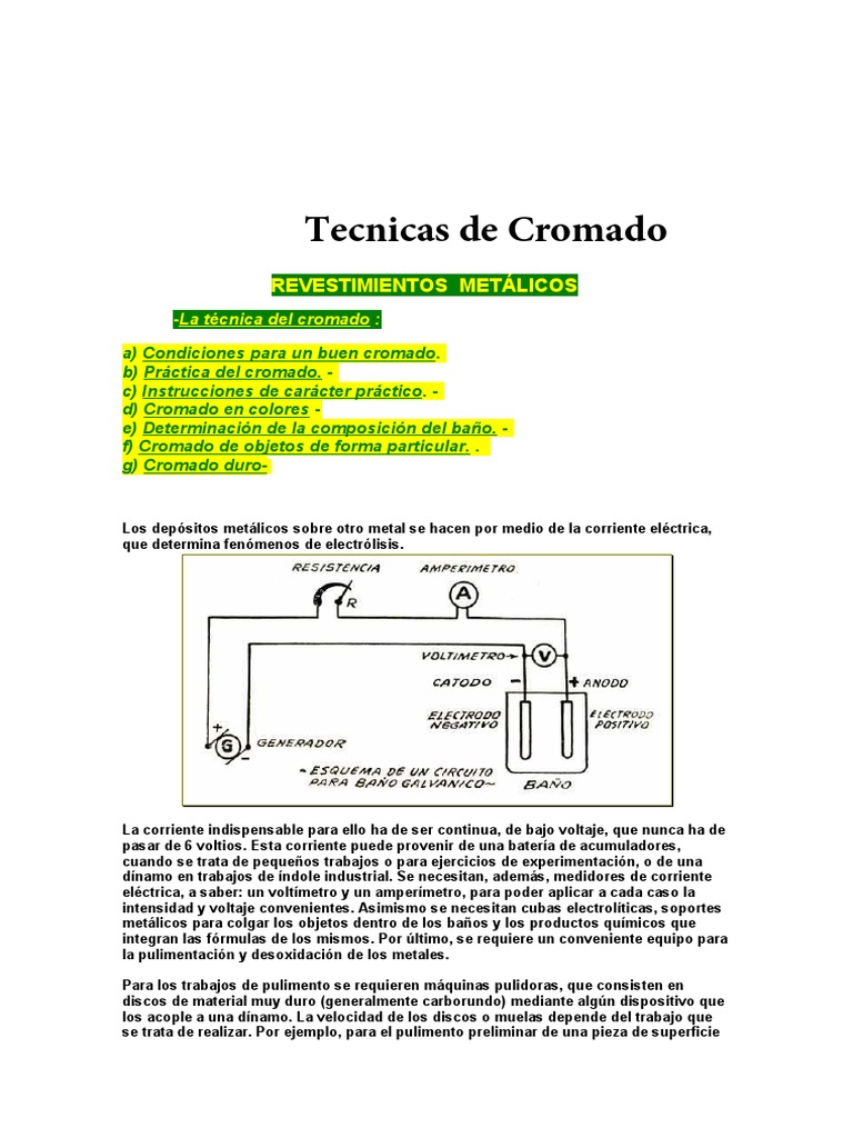 Proceso y Técnica de Cromado de Aluminio | PDF | Aluminio | Rieles