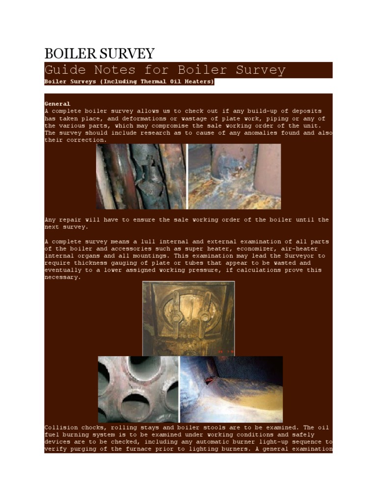 Boiler Survey | PDF | Boiler | Furnace