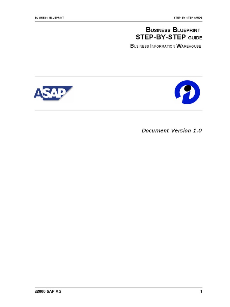 SAP BW Business Blueprint Step by Step Guide | PDF | Top Down And ...