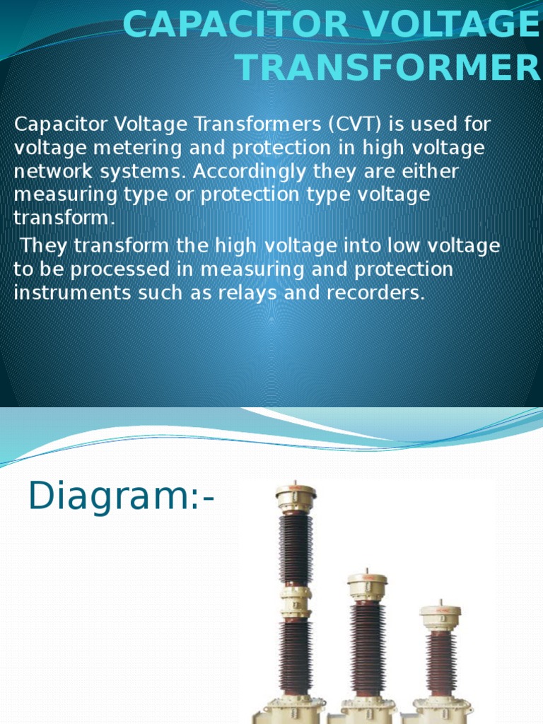 Capacitor Voltage Transformer | PDF | Capacitor | Transformer