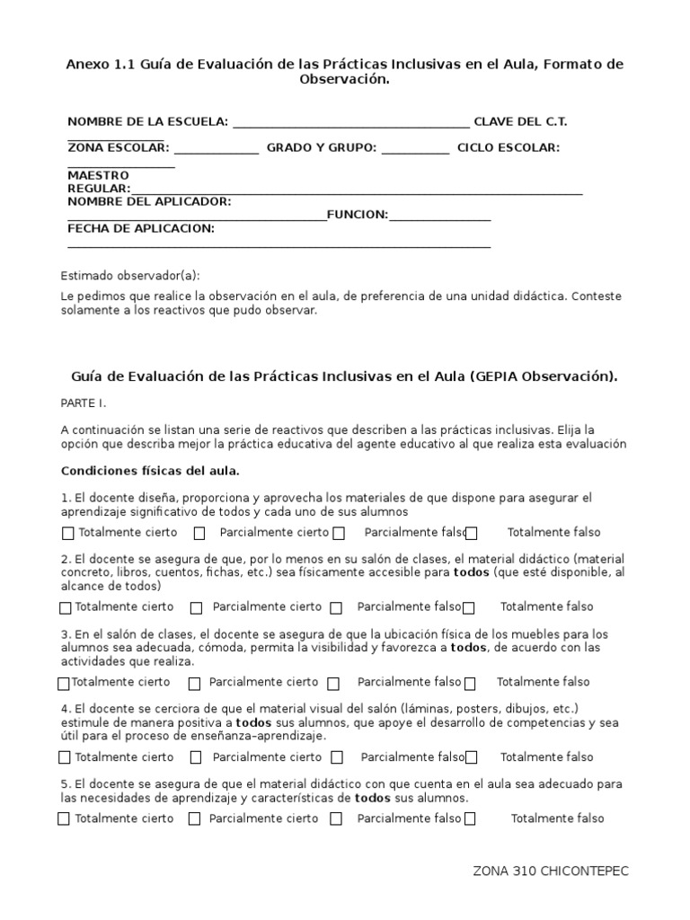 GEPIA | PDF | Evaluación | Aprendizaje