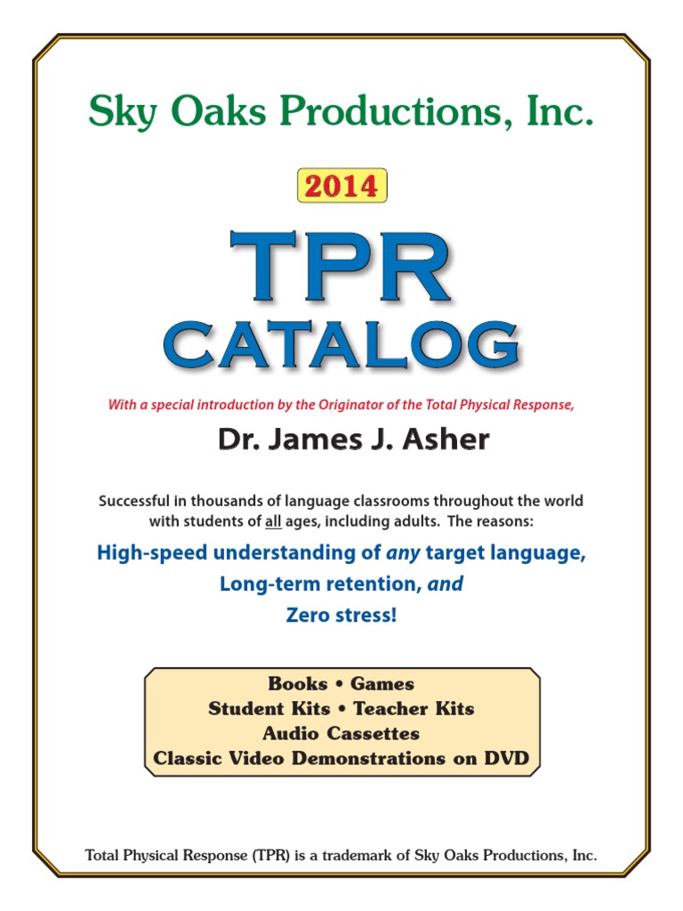 TPR Catalog | PDF | Grammar | Style (Fiction)