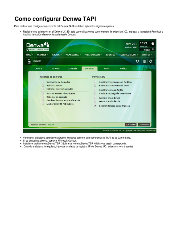Configurar TAPI | PDF | Registro de Windows | Microsoft