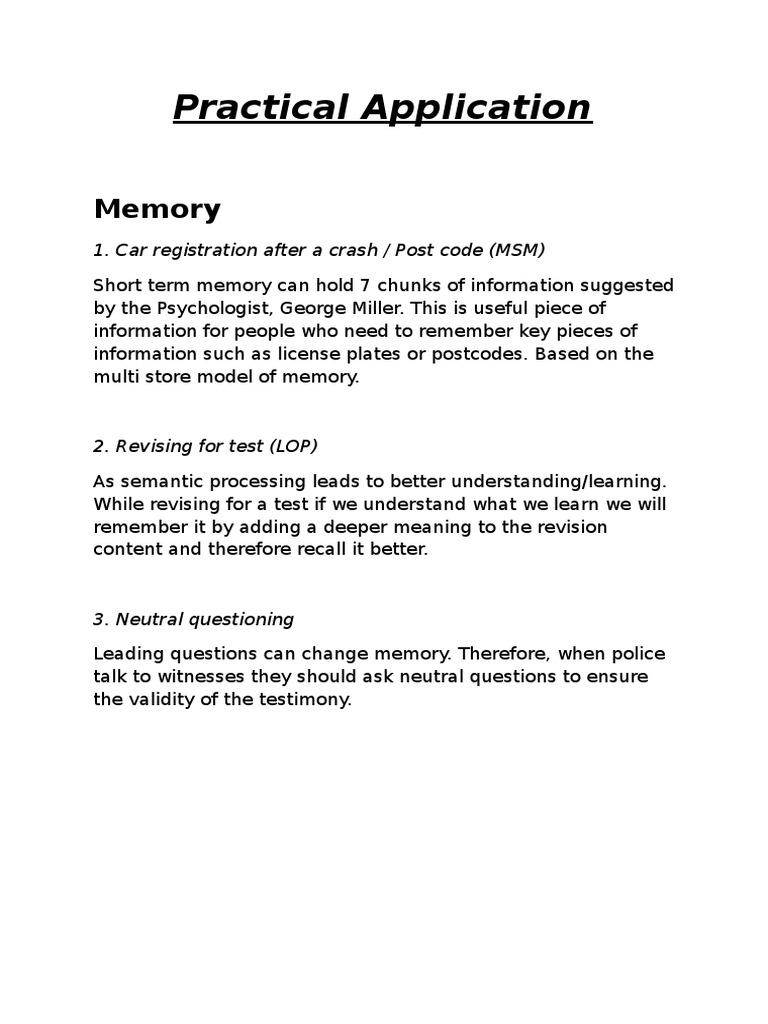 Practical Applications & Practical Implications | PDF | Obedience ...