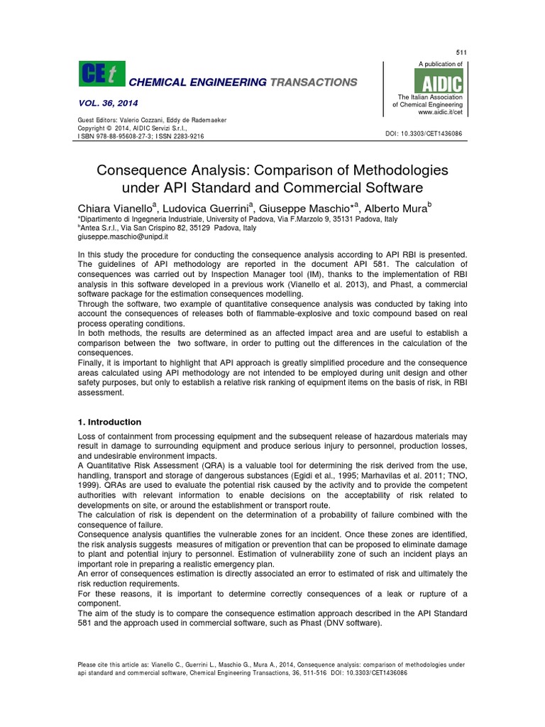 RBI Consequence Analysis | PDF | Toxicity | Risk