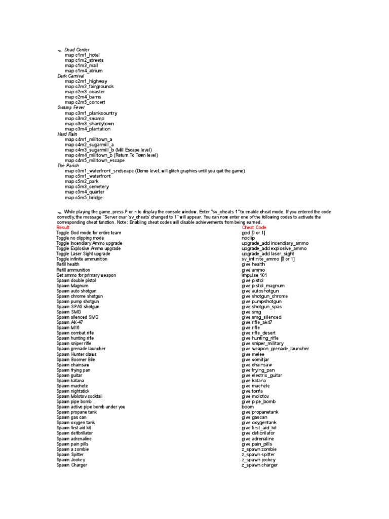Dark Carnival: Result Cheat Code | PDF | Ammunition | Weaponry