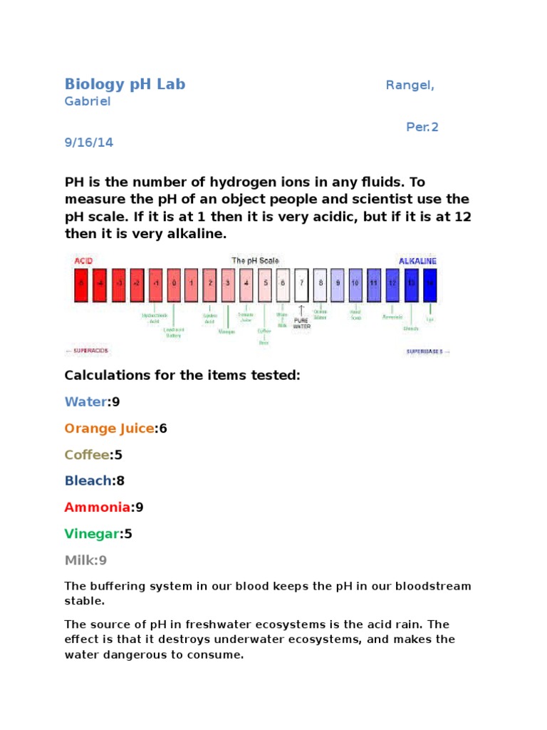 PH Lab | PDF