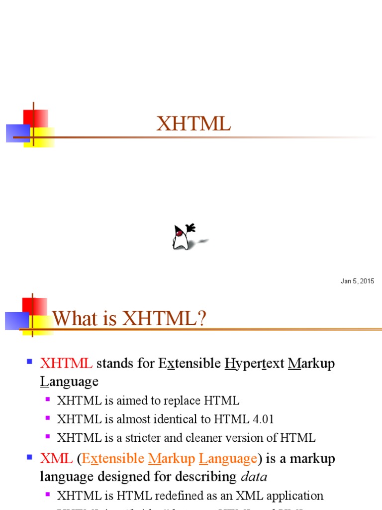 XHTML | PDF | Html | Xhtml