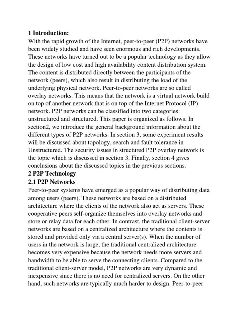 p2p Networks | PDF