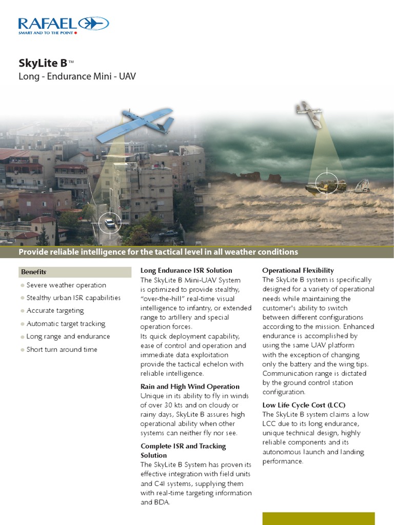 Skylite B: Long - Endurance Mini - Uav | PDF | Military Technology ...