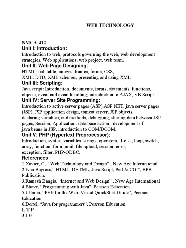 Web Technology Syllabus Online Orders | brunofuga.adv.br