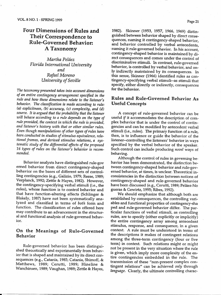 Four Dimensions of Rules | PDF | Emergence | Action (Philosophy)