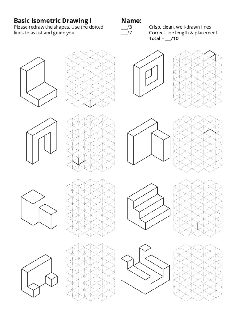 Design and Planning-Basic Isometric Drawing | PDF | Drawing | Art Media