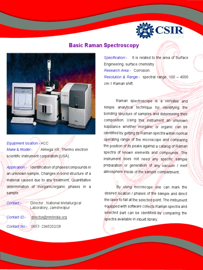 Basic Raman Spectros | PDF