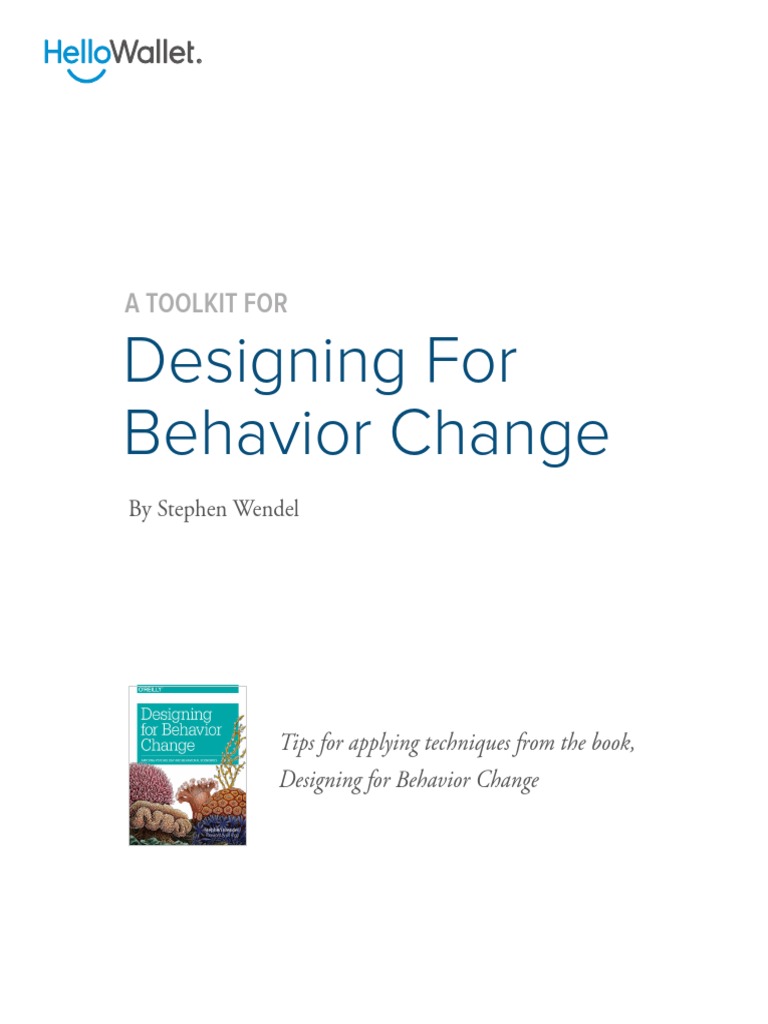Designing Behavior Change | PDF | Evaluation | Motivation