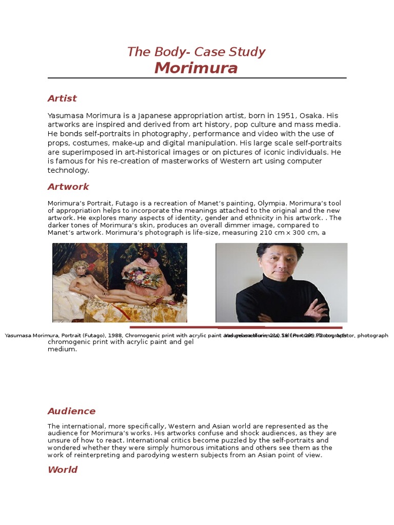 The Body Case Study-Morimura | PDF