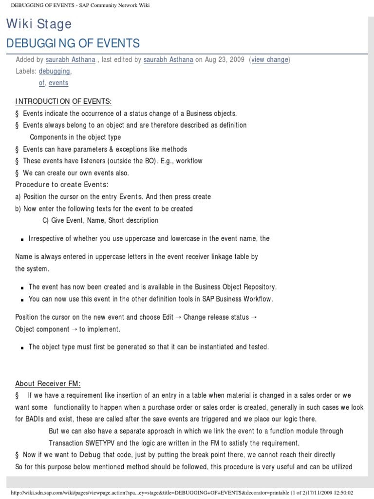 Debugging of Events | PDF | Computer Engineering | Computer Programming