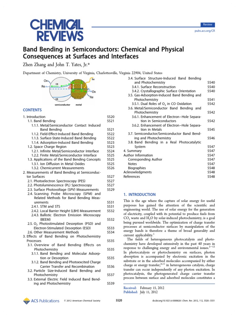 Band Bending PDF | PDF | Semiconductors | Photoelectric Effect