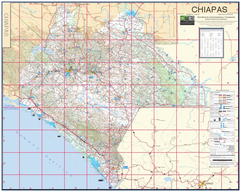 Mapa Carretero Chiapas SCT