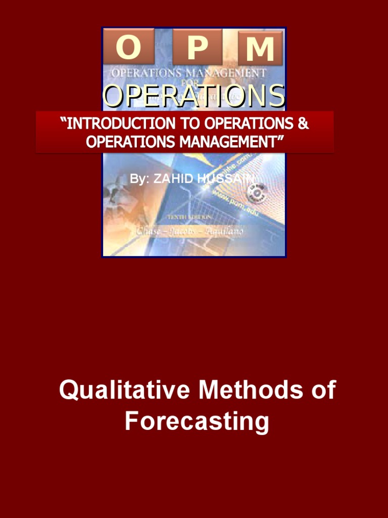 Qualitative Forecasting | PDF | Forecasting | Qualitative Research