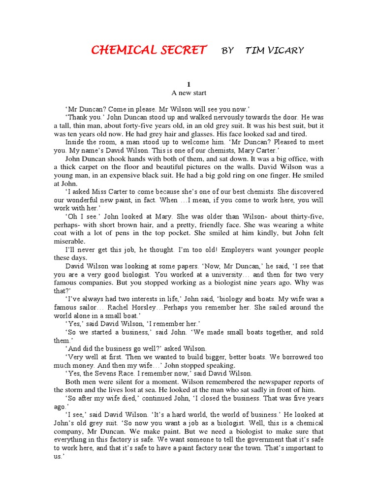 Chemical Secret | PDF