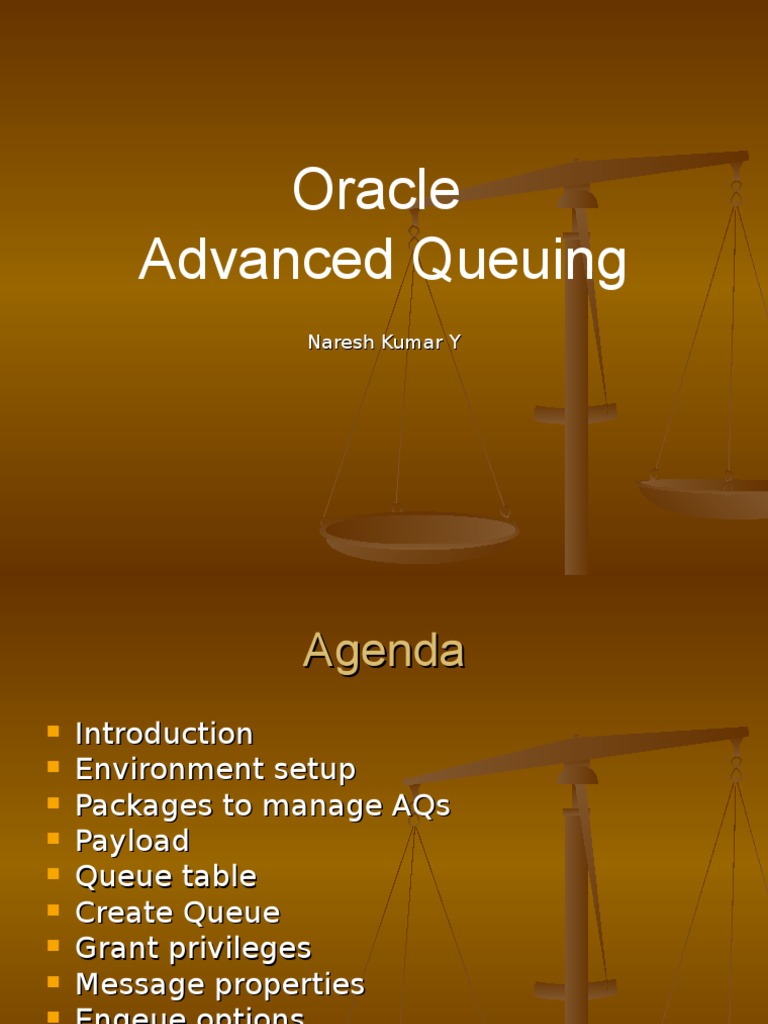 Oracle AQs Presentation | PDF | Queue (Abstract Data Type ...