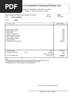 Housing Society Maintenance Bill Format | PDF | Payments
