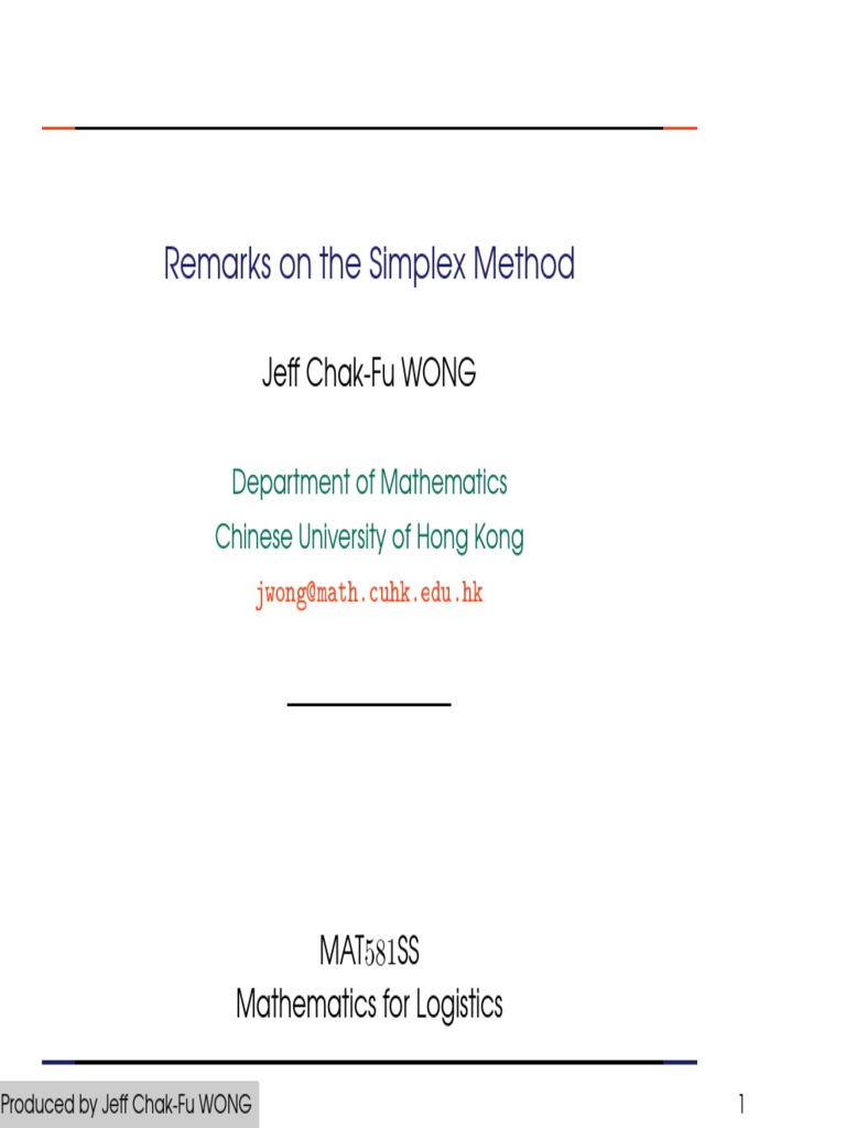 3.1 Lecture - Remark PDF | PDF | Mathematical Optimization | Algorithms