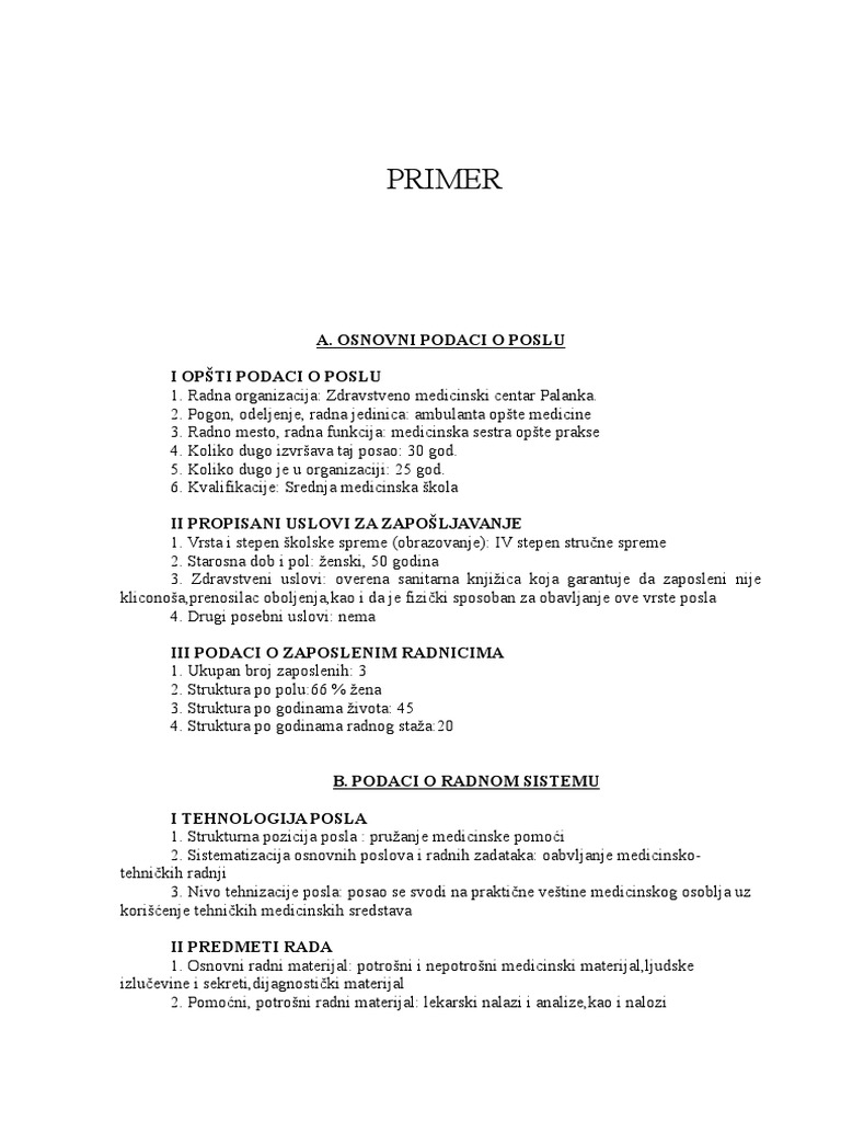 Analiza Posla Primjer | PDF