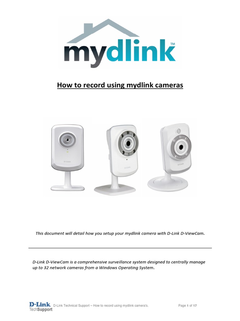 How To Record Using Mydlink Cameras | PDF | Command Line Interface ...