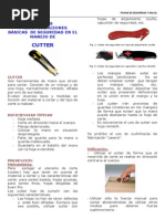 Uso Correcto Del Cutter | PDF