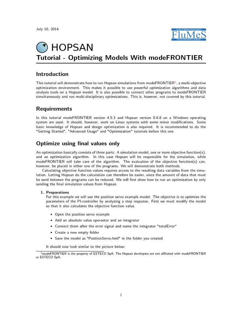 Tutorial Modefrontier | PDF | Mathematical Optimization | Subroutine