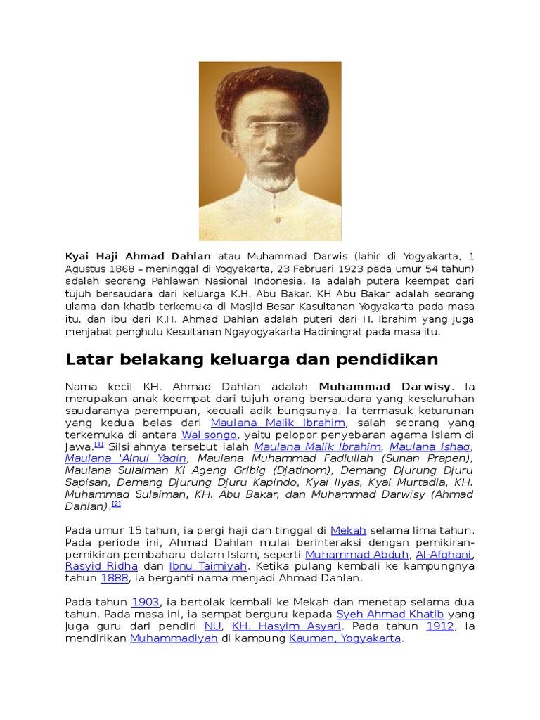Biografi Tokoh-Tokoh Muhammadiyah | PDF