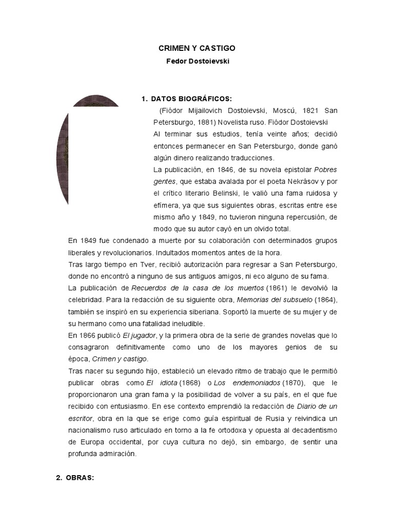Crimen y Castigo | PDF | Crimen y castigo | Thriller y crimen