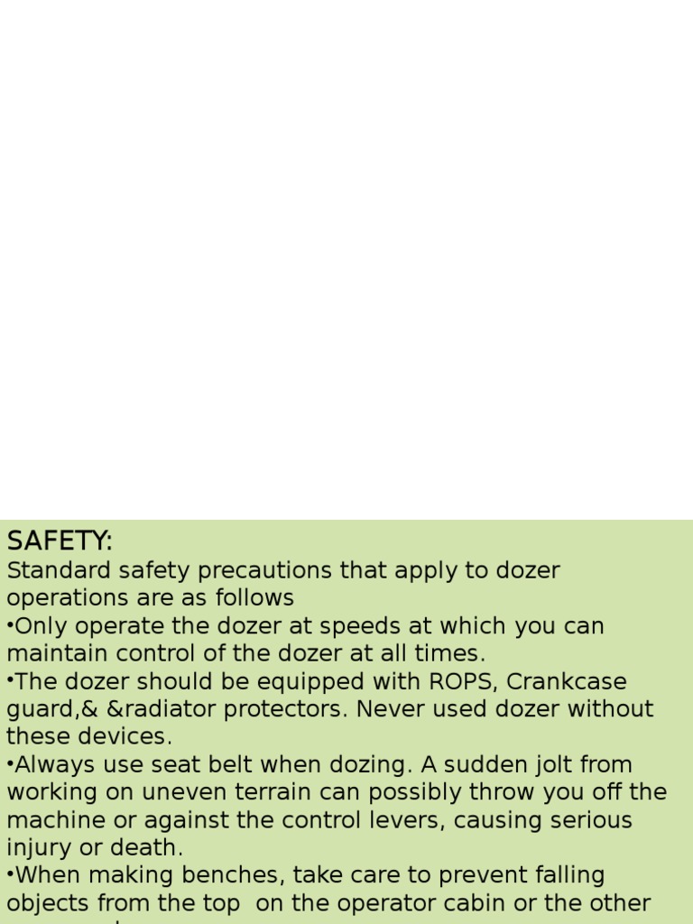 Dozer Sop | PDF | Home & Garden