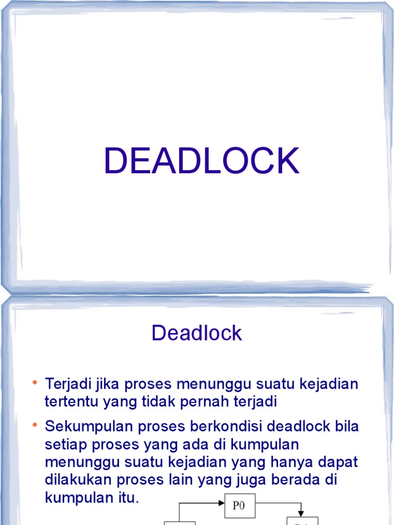 Modul 7 - Deadlock | PDF