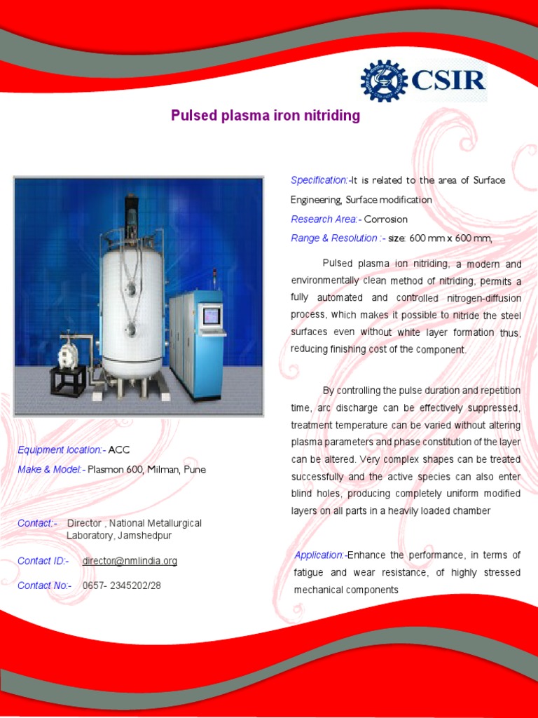 Pulsed Plasma Iron Nitriding | PDF