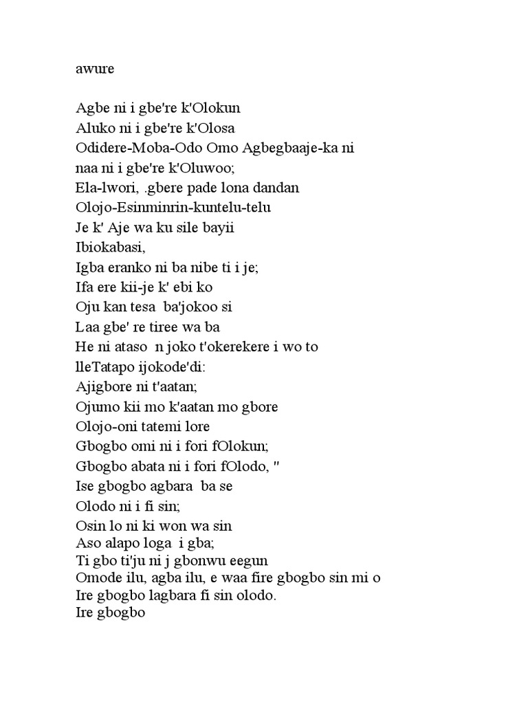 AWURE | PDF