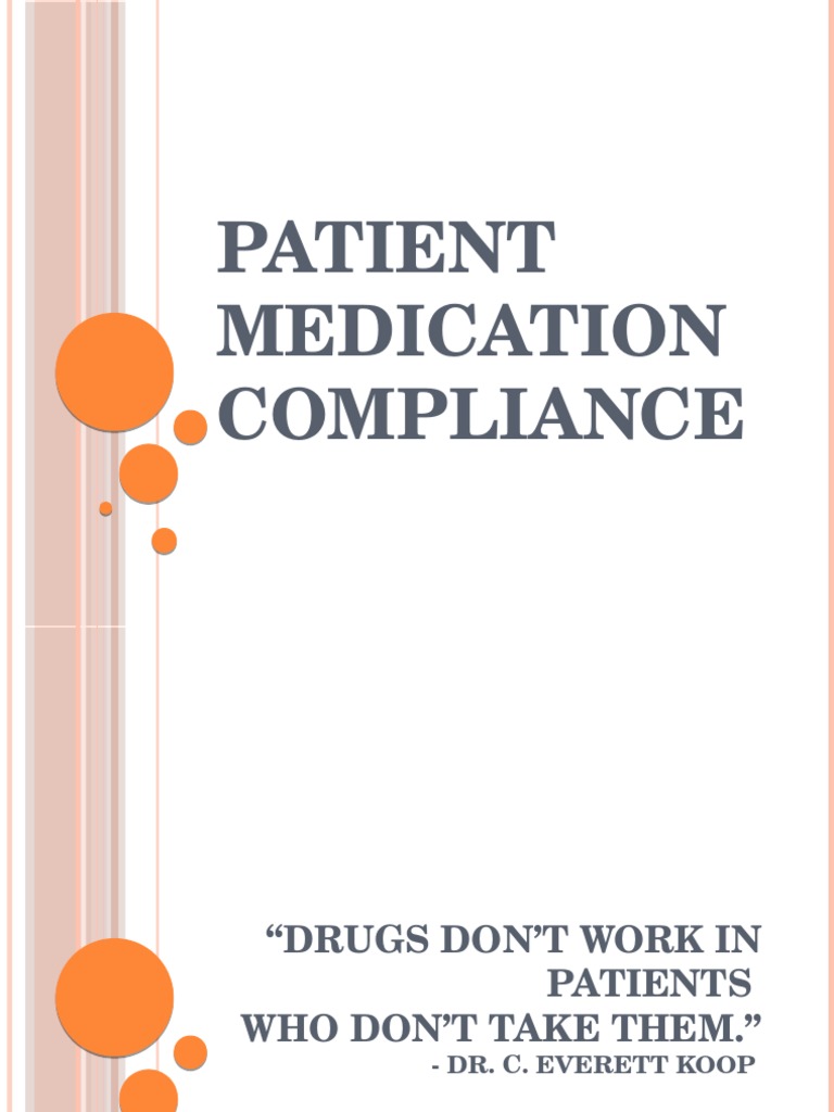 Patient Medication Compliance | PDF | Self-Improvement