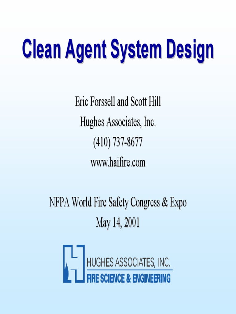 Clean Agent System Design Overview | PDF | Ozone Depletion | Pressure