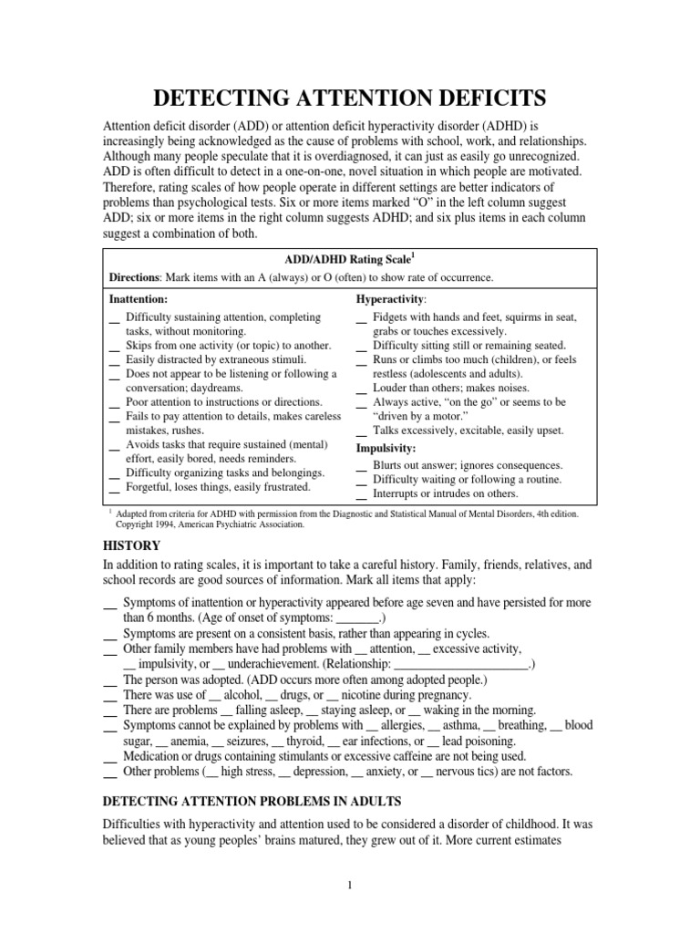Adhd | PDF | Attention Deficit Hyperactivity Disorder | Neuroscience