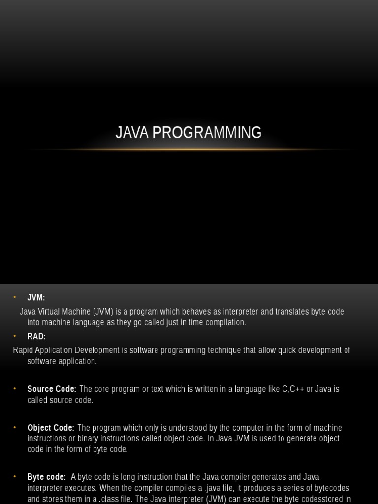 Java Programming | PDF | Java (Programming Language) | Java Virtual Machine