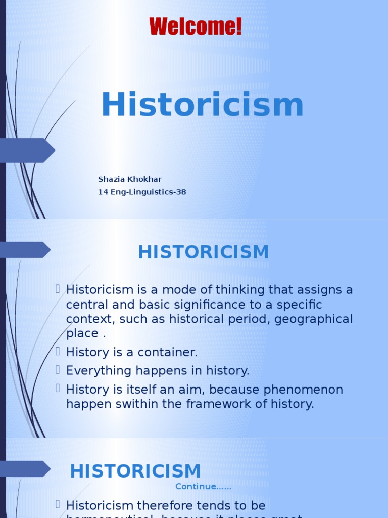 Historicism | PDF | Linguistics | Western Philosophy