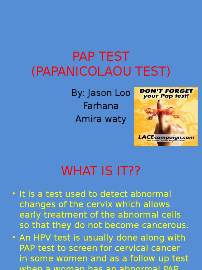 Pap Test | PDF | Cervical Cancer | Cancer
